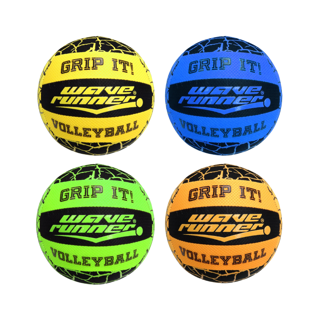 Wave Runner Grip It Volleyball 20cm with pump (deflated) Asst - WRV800