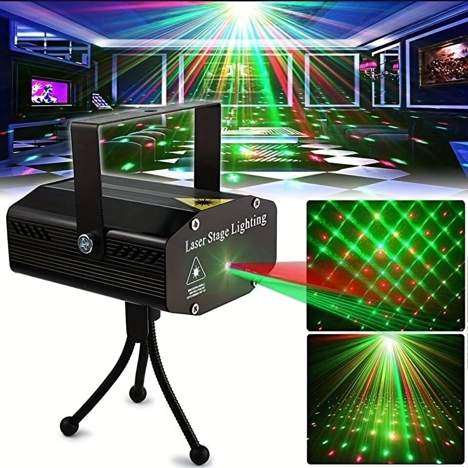 Starlight laser party light - Colorful starry sky projection effect, d