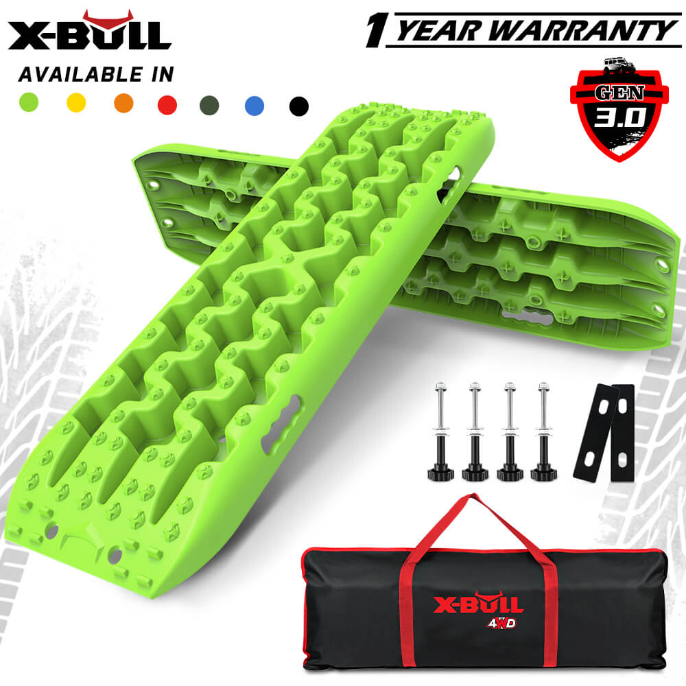X-BULL 2PCS Recovery Tracks Snow Tracks Mud tracks 4WD With 4PC mounti