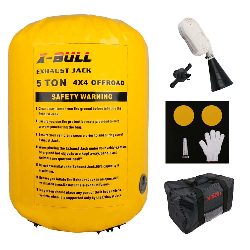 X-BULL Air Jack Recovery Exhaust Jack Kits 5T Air Bag Multi Layer Truc