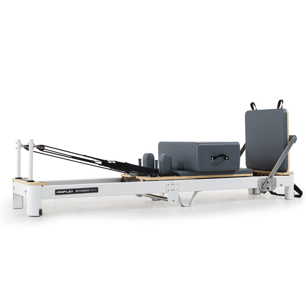 PROFLEX Aluminium Pilates Reformer Machine, Stretch Bed with box and j