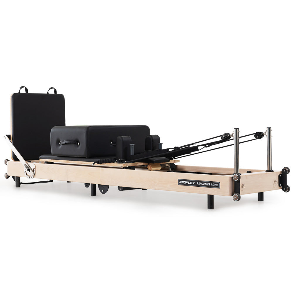 PROFLEX Wooden Pilates Reformer Machine, Stretch Bed with box and jump