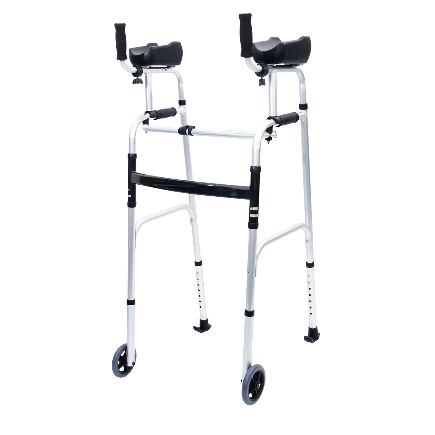 Orthonica Folding Rollator Walker Aluminium Adjustable Handles With Ca