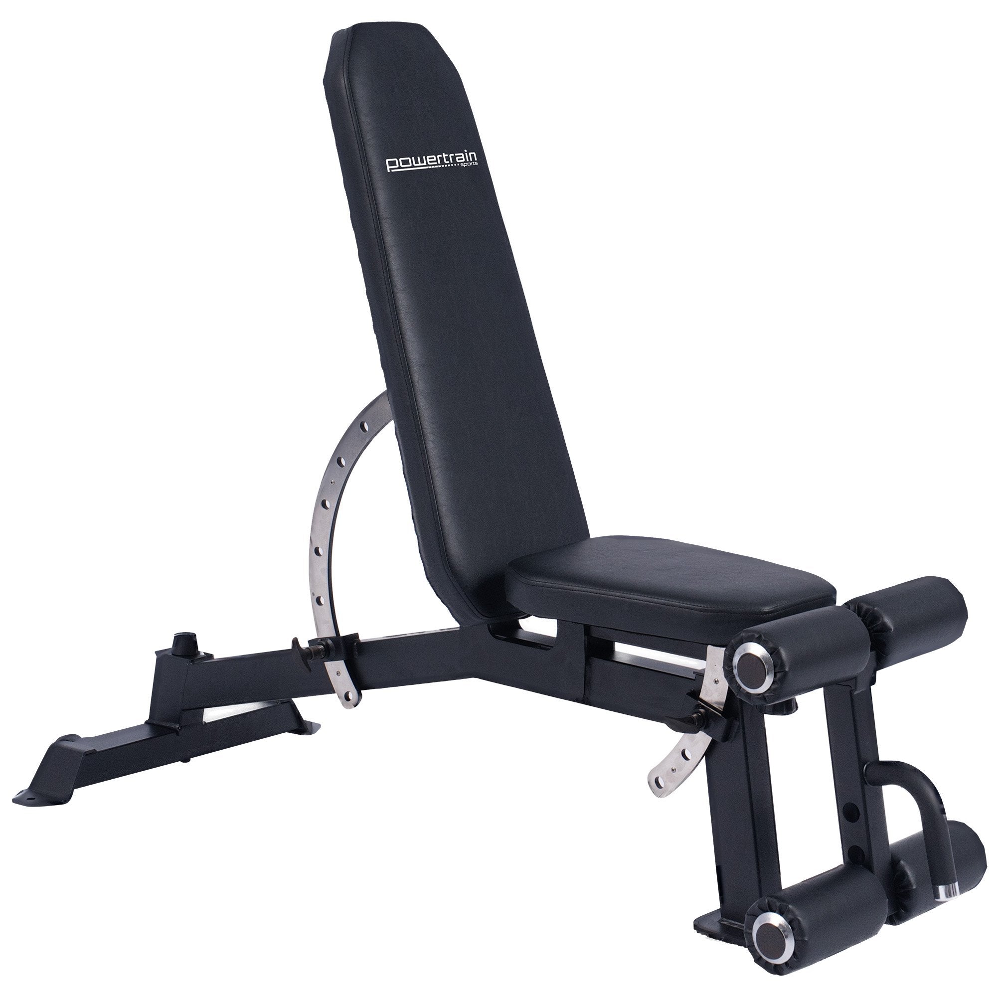 Powertrain Multi Workout Bench with Transport Wheels and Adjustable Ba