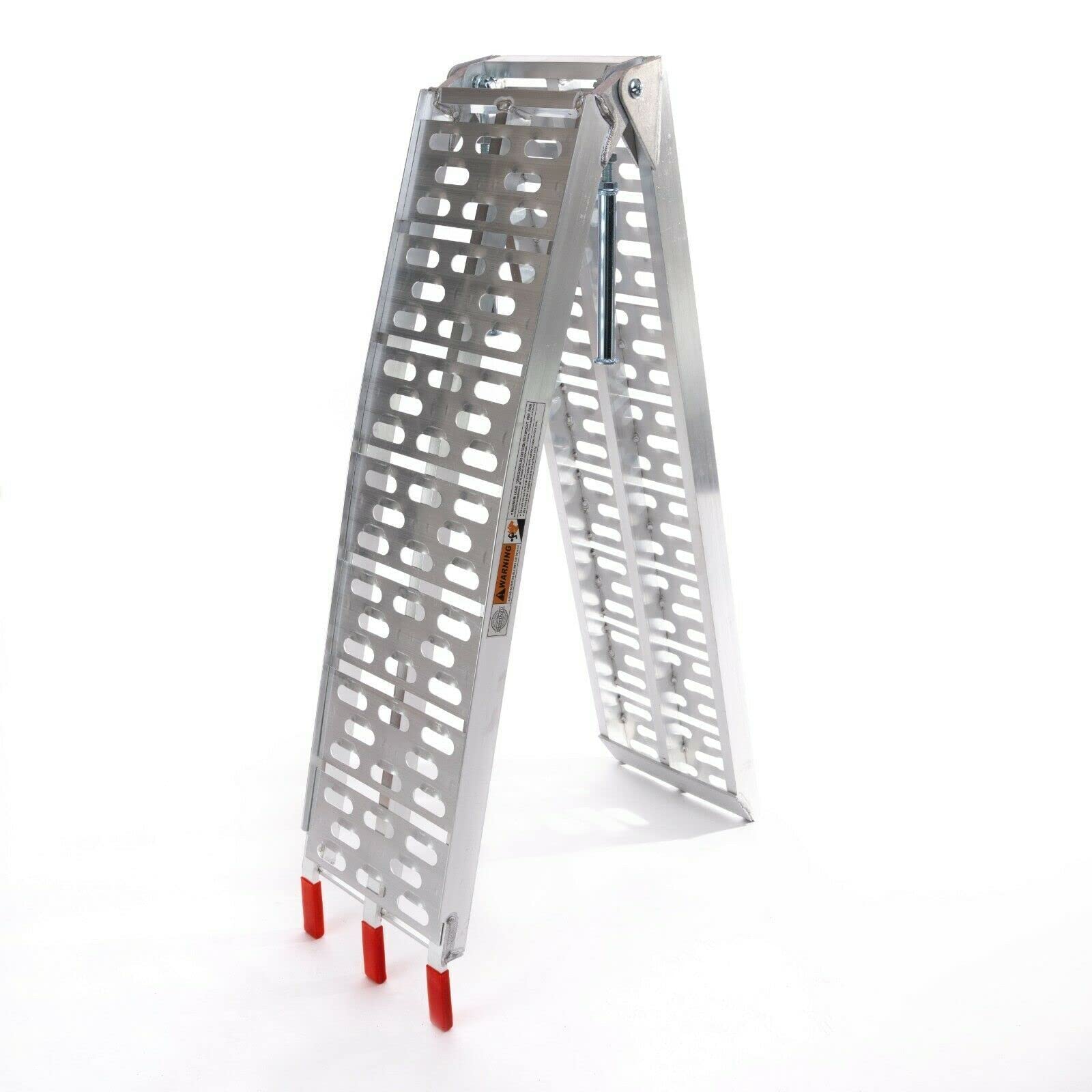 SINGLE Aluminium Folding Ramp with Support Strap, Load ATV Cycles, Mot
