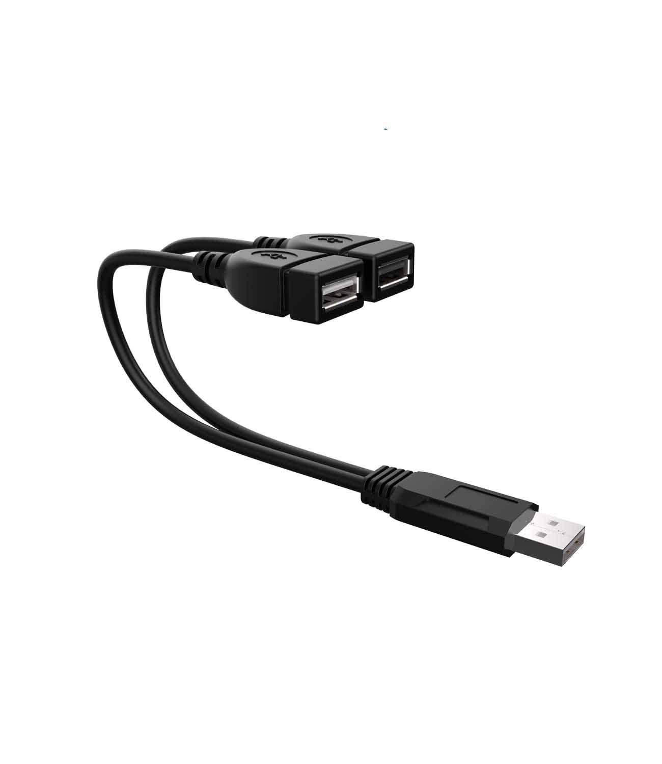 USB Splitter 1 Male to 2 Female USB Extension Cable Connectors USB 2.0