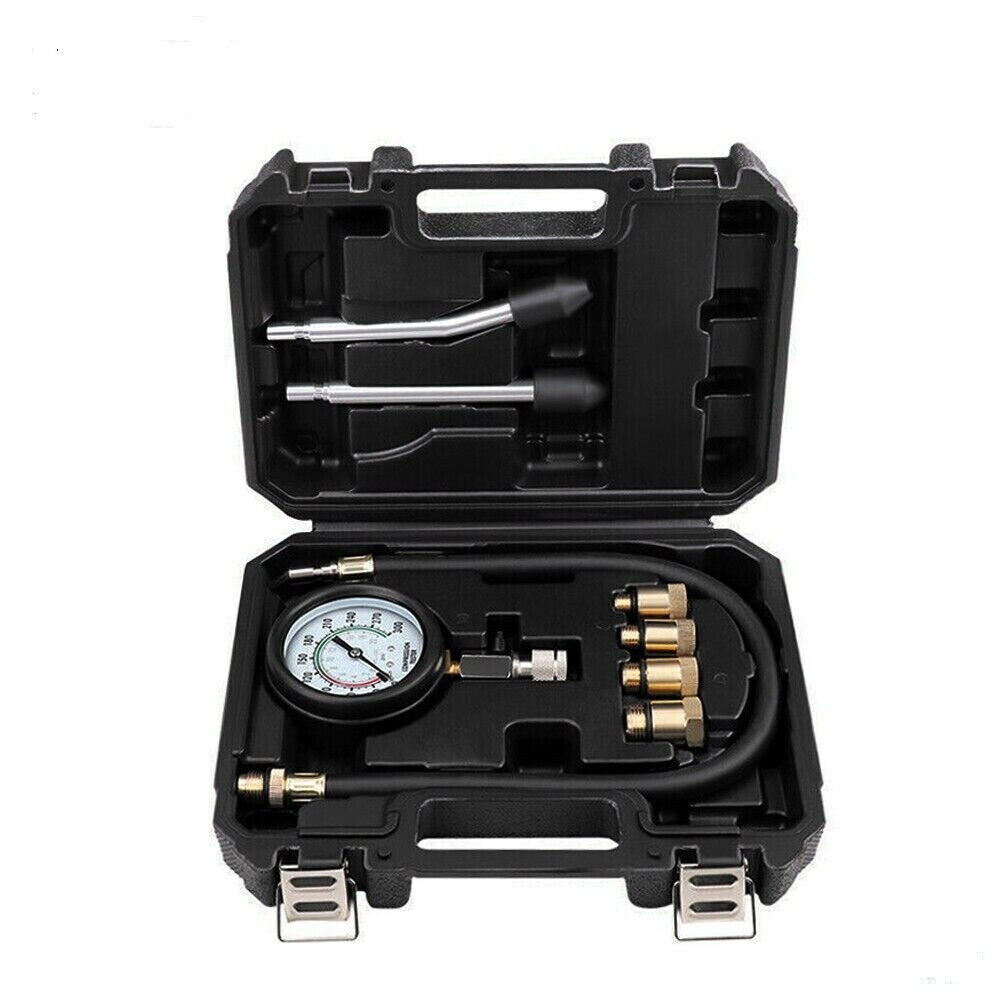 Engine Cylinder Compression Test Gauge Detector Kit Set For Car Motorc