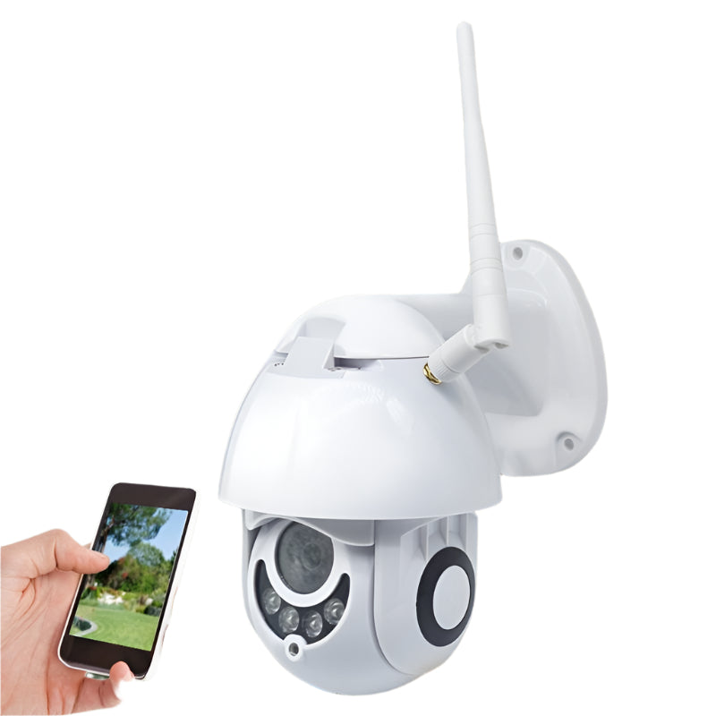 Smart Dome Camera With 355 Degree Rotation Infrared And Two-Way Voice