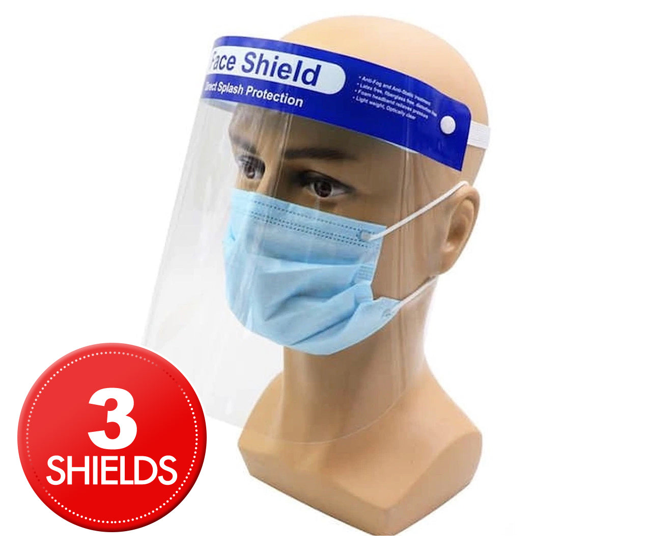 3x Safety Full Face Shield Clear Glasses Anti-Fog Eye Protector Shop D