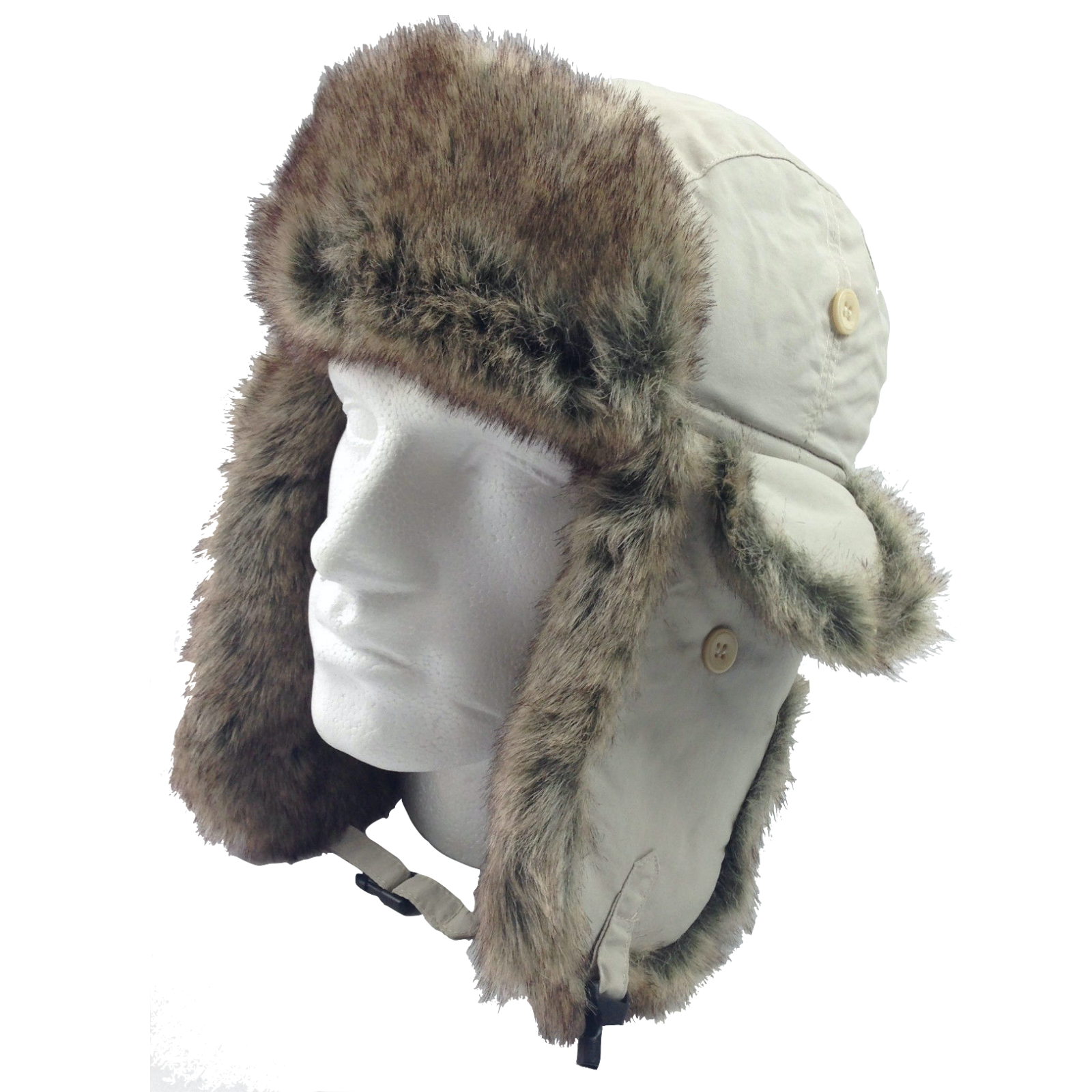 DENTS Russian Ushanka Trapper Hat Ski Army Aviator Trooper - Beige - 5
