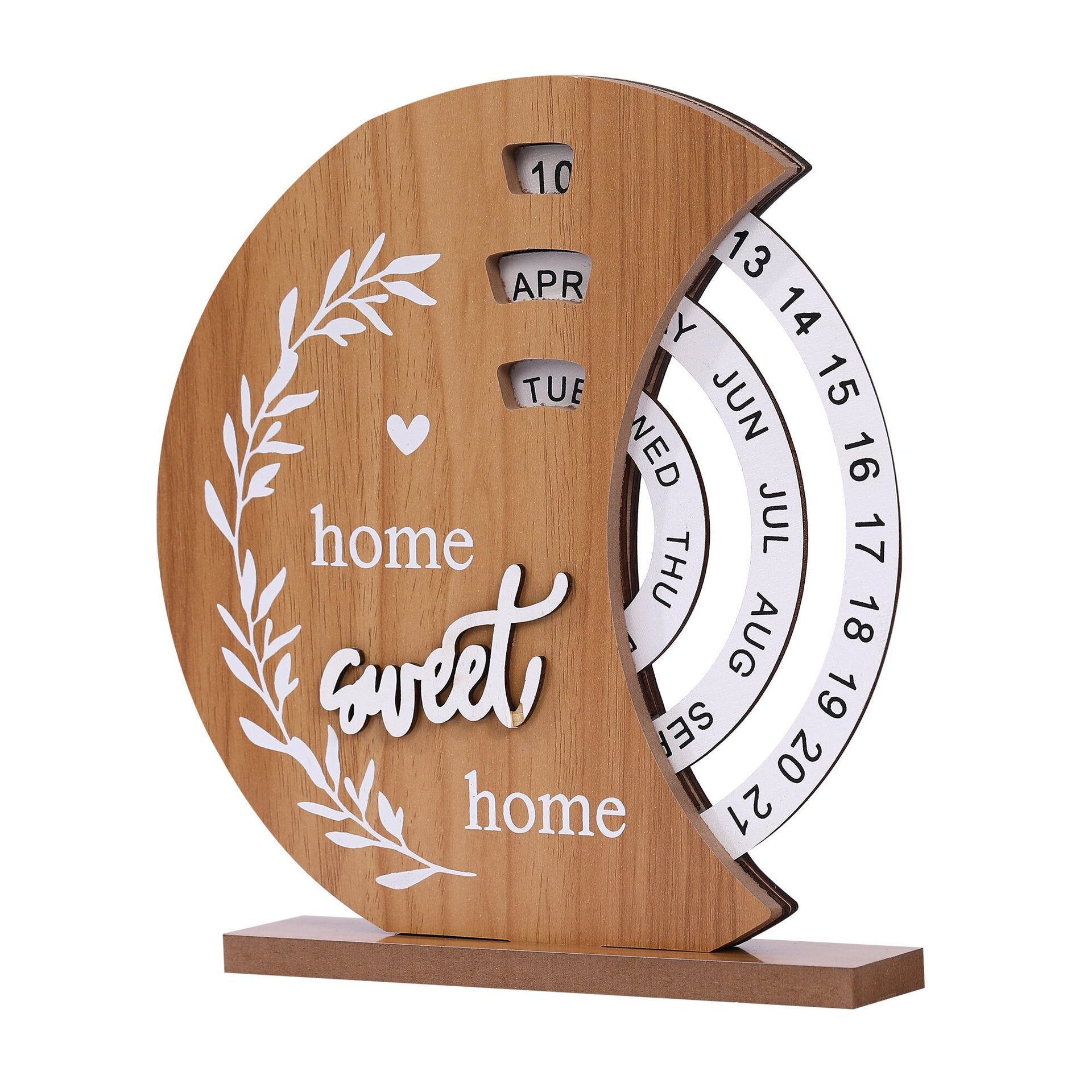 Rustic Perpetual Wooden Calendar | Decorative Home & Desk Accessory 20