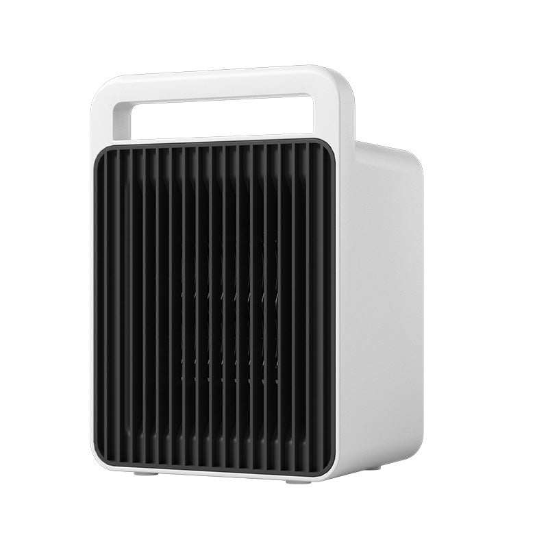 White Mini Table Heater - with tip-over and overheating protection, su
