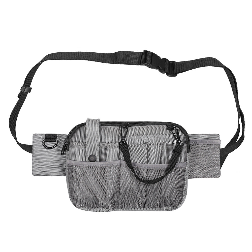 Grey Nurse Utility Belt Bag - Multi-Pocket Medical Organizer Waist Pac