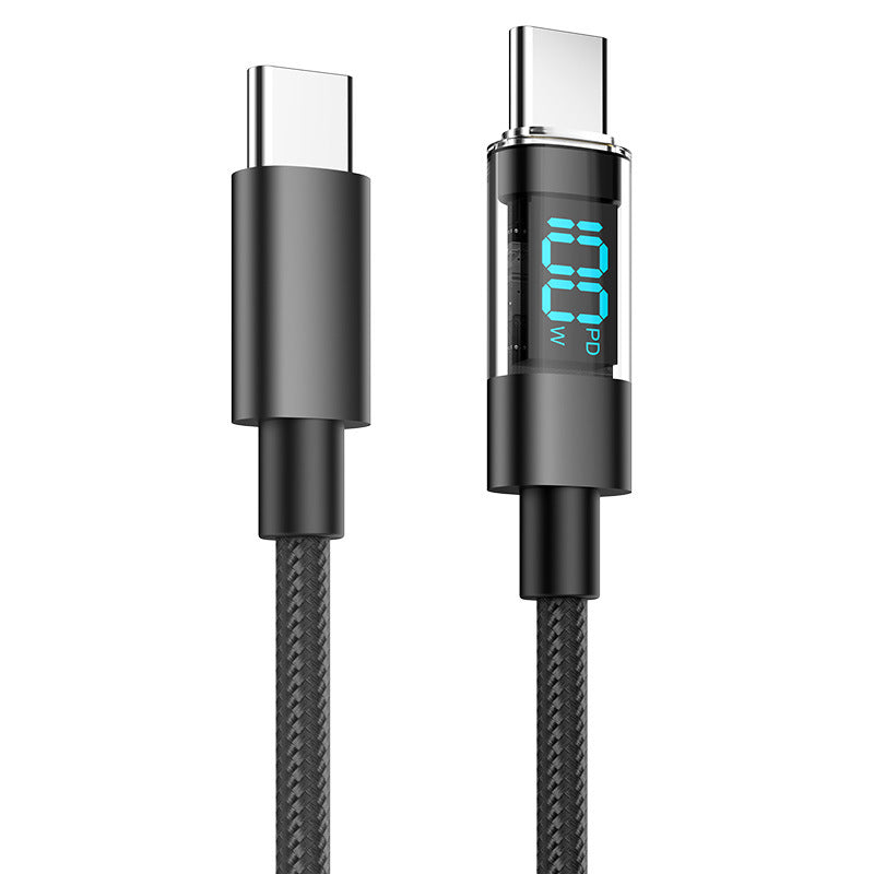 2 Meter Type-C To Type-C 4-Piece Set 1m 100W Super Fast Charge Transpa