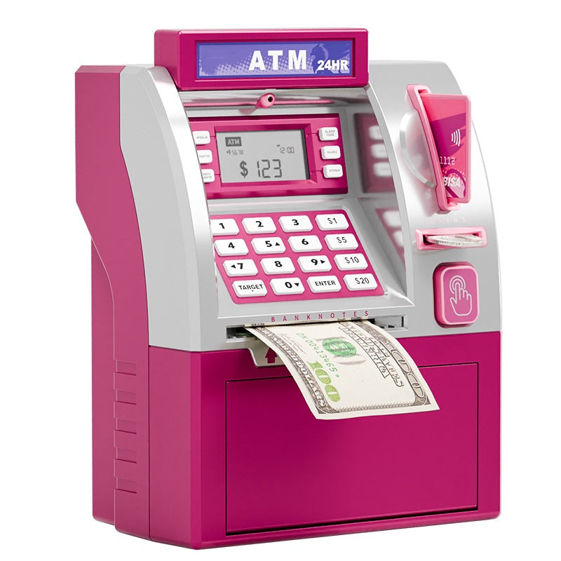 Kids ATM Savings Bank - Electronic Piggy Bank with Debit Card, PIN(Pin