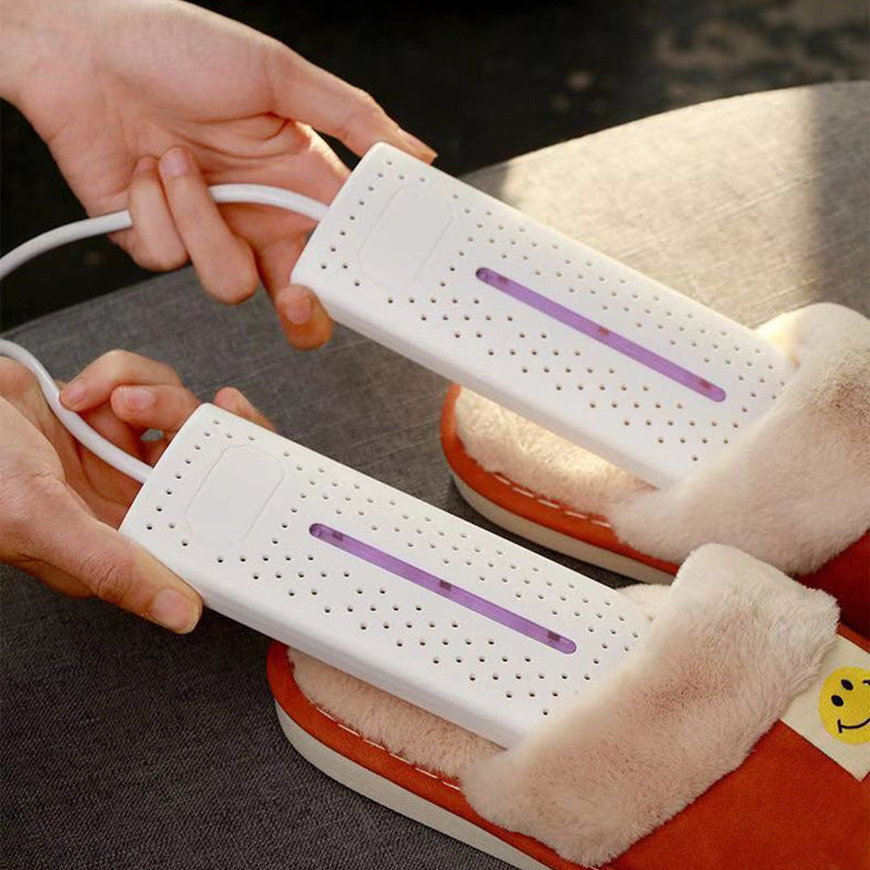 White Portable USB Shoe Dryer & Deodorizer - Constant Temperature Elec
