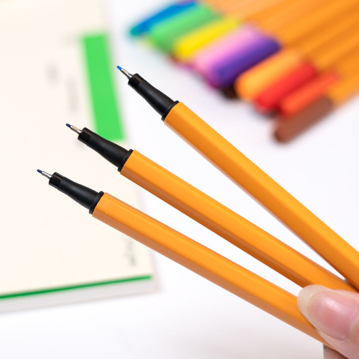2 pcs Six colors Fine Line Marker Pen Set - Watercolor Needle Tip Draw