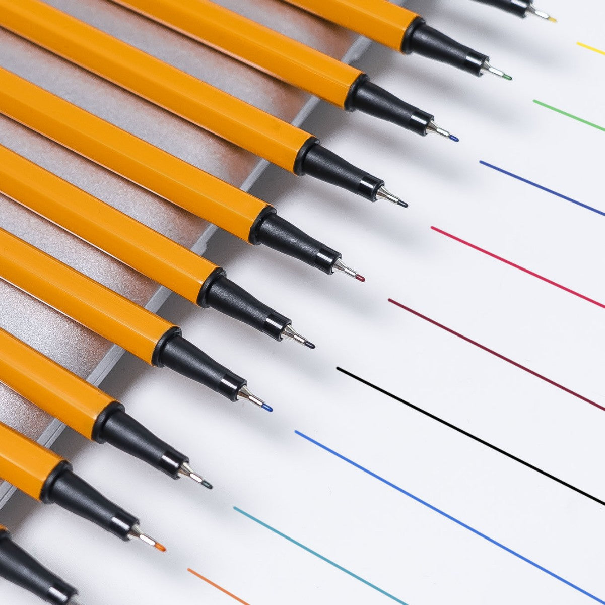 2 pcs twelve colors Fine Line Marker Pen Set - Watercolor Needle Tip D