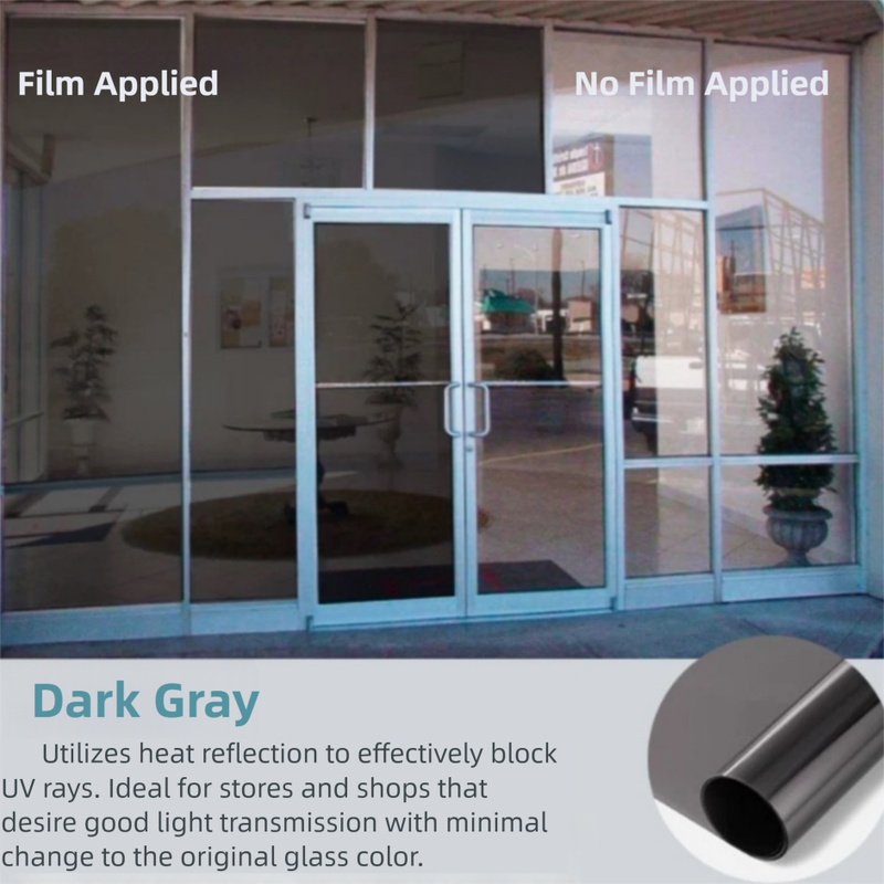 Premium 6-Layer Dark Grey Window Film for Home/Office – Reflective One