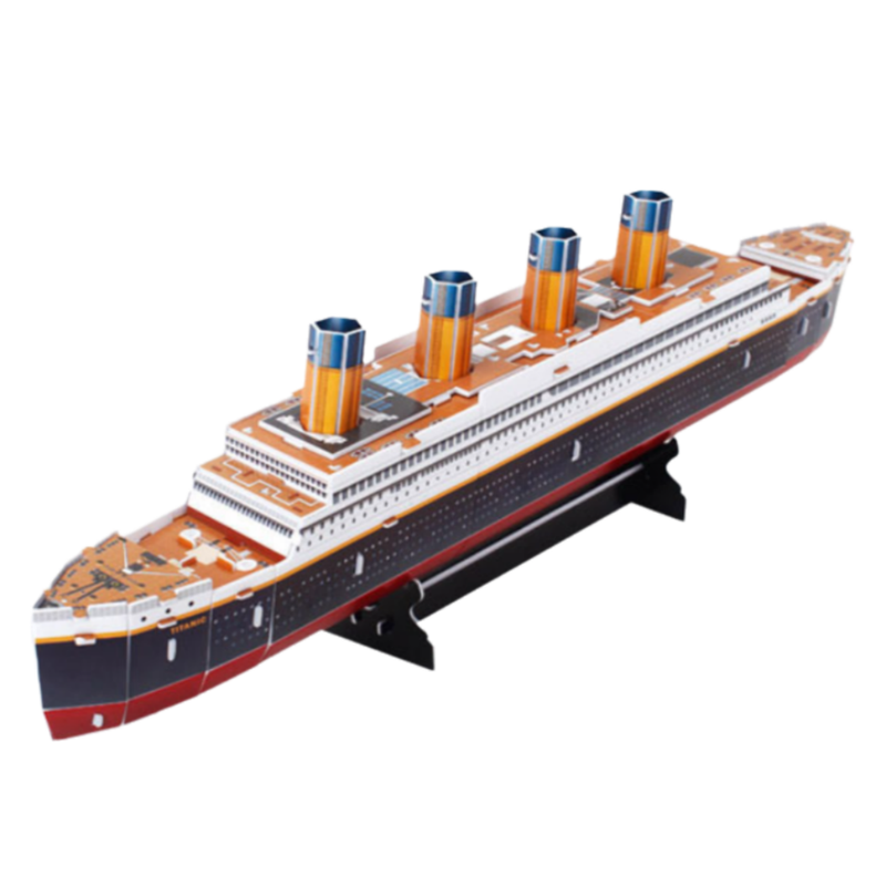 Standard Edition (35Pieces) 3D Titanic Ship Model Puzzle Kit - DIY Nau