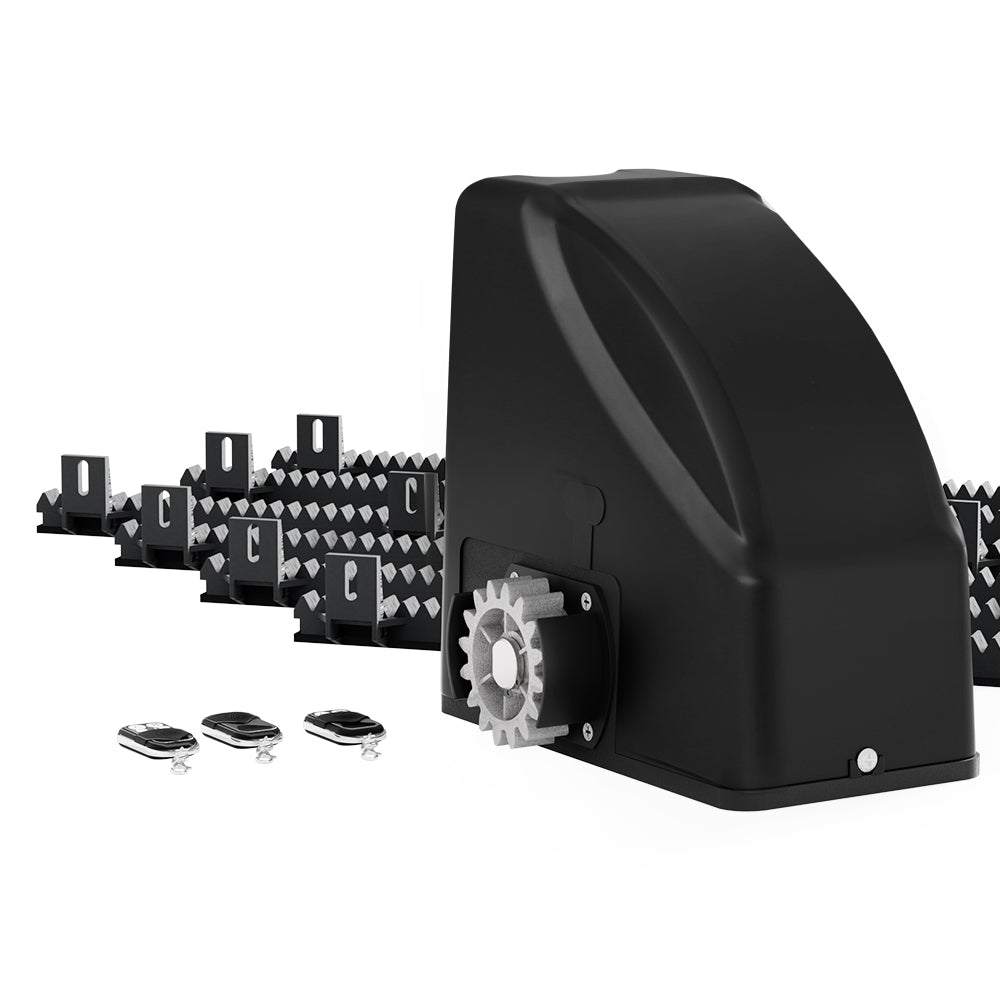 Lockmaster Automatic Sliding Gate Opener Kit Electric 6M 600KG 3 Contr