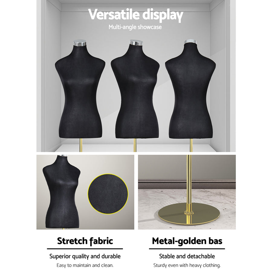 Embellir Female Mannequin Dummy Model Dressmaker Clothes Display Torso