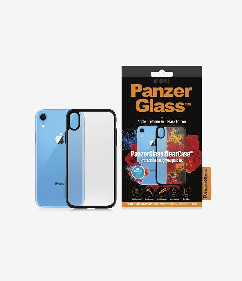 PANZER GLASS ClearCase Apple iPhone XR - Black Edition (0220), Slim fa
