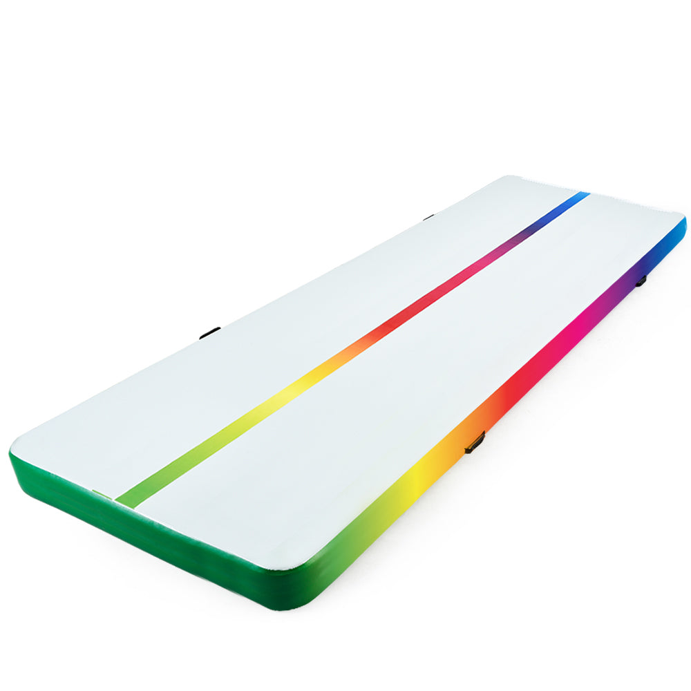 PROFLEX 800x100x20cm Inflatable Air Track Mat Tumbling Gymnastics, Mul