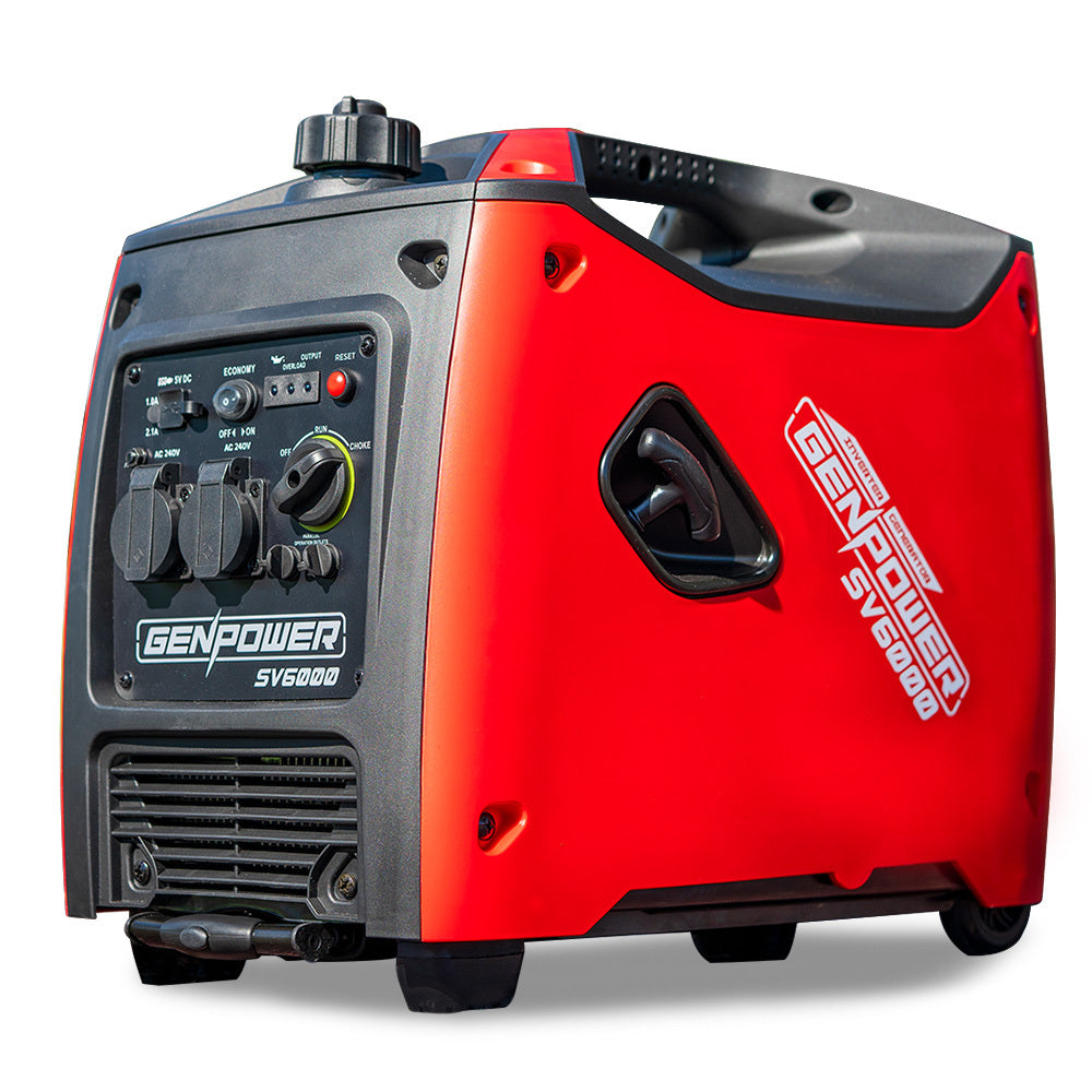 GENPOWER Inverter Generator Portable 3.5kW Max Petrol Pure Sine Wave C