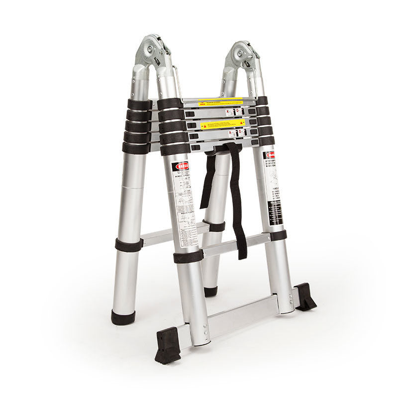 Bullet 3.8m Multipurpose Telescopic Folding Ladder Aluminium Alloy Ext