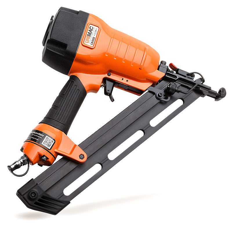 UNIMAC Finishing Air Nail Gun - Heavy Duty Angled Nailer Pneumatic Fin