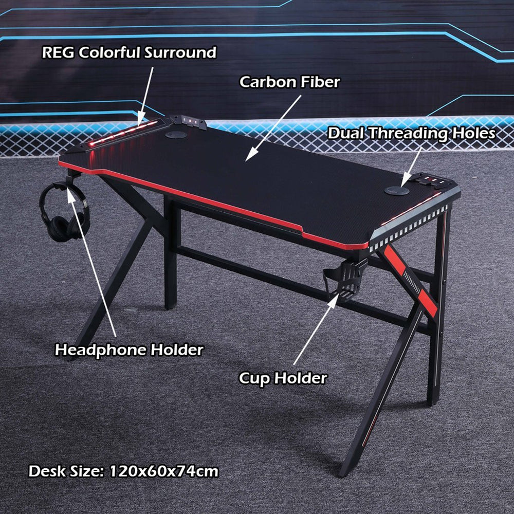 Gaming Desk Desktop PC Computer Desks Desktop Racing Table Office Lapt