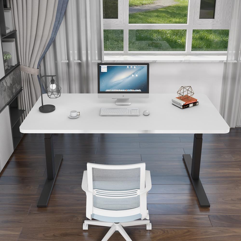 Standing Desk Height Adjustable Sit Stand Motorised Black Dual Motors