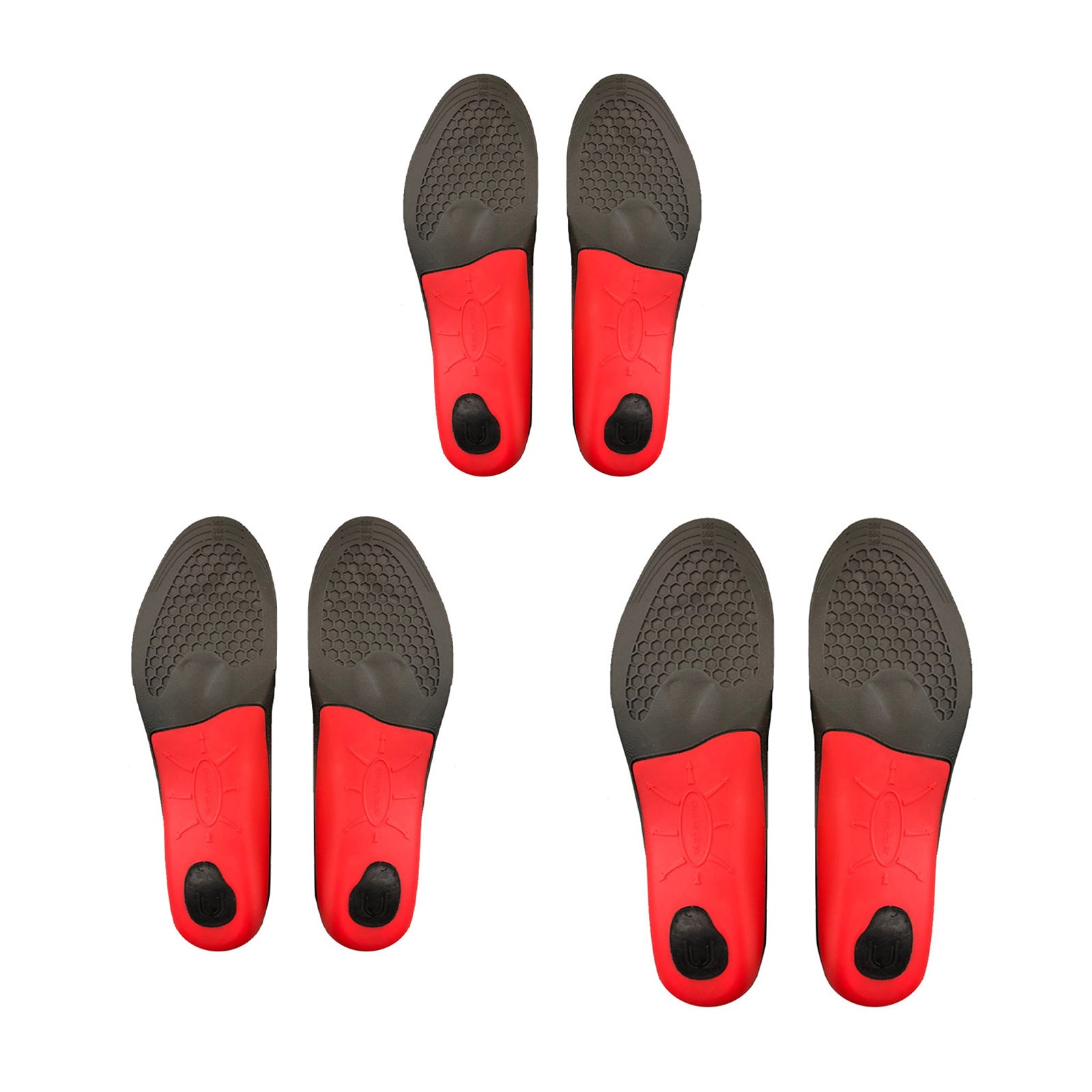 Bibal Insole 3-Size Combo Full Whole Insoles Shoe Inserts Arch Support