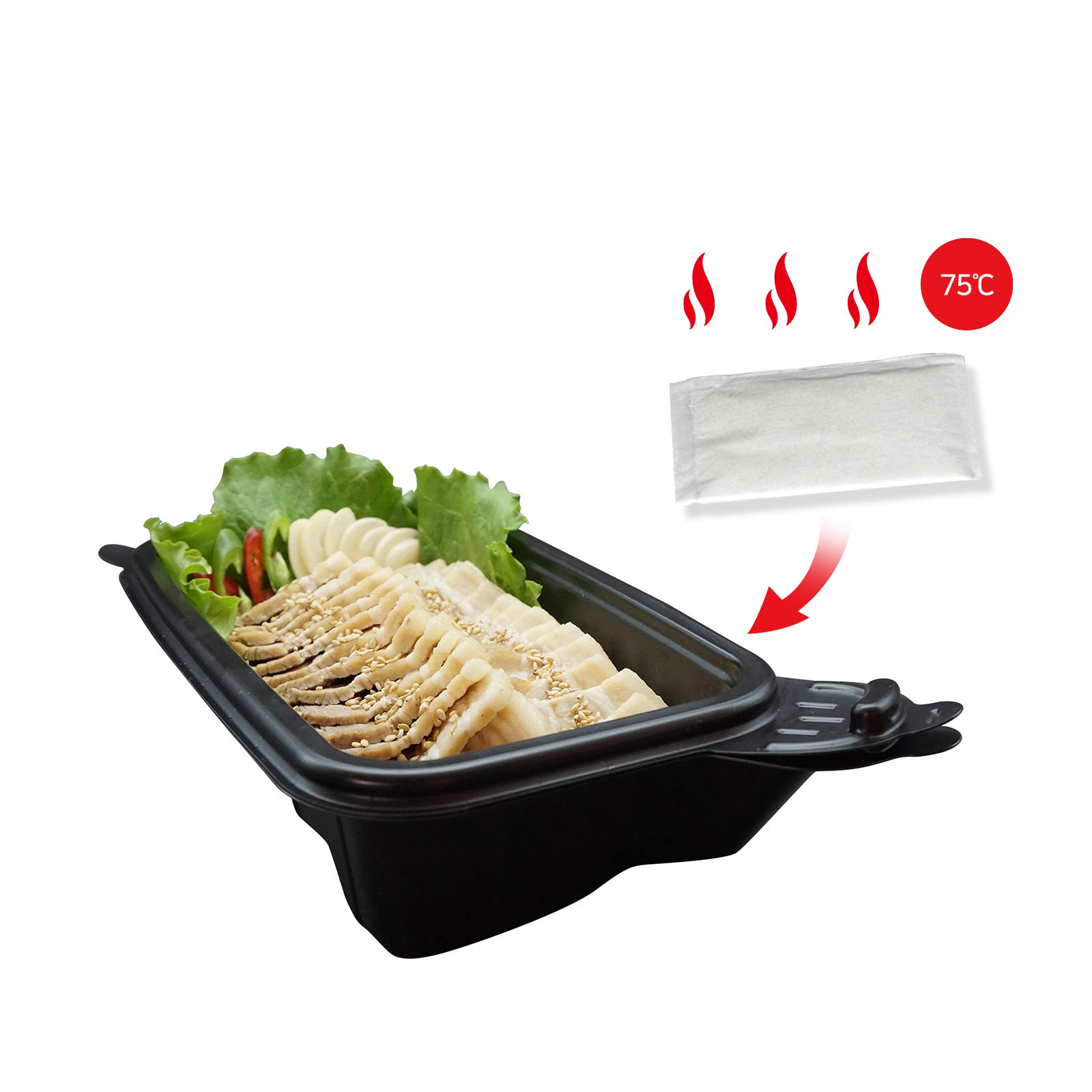 Sirak Food 20 Pack Dalat Heating Lunch Box Container 26cm A + Heating