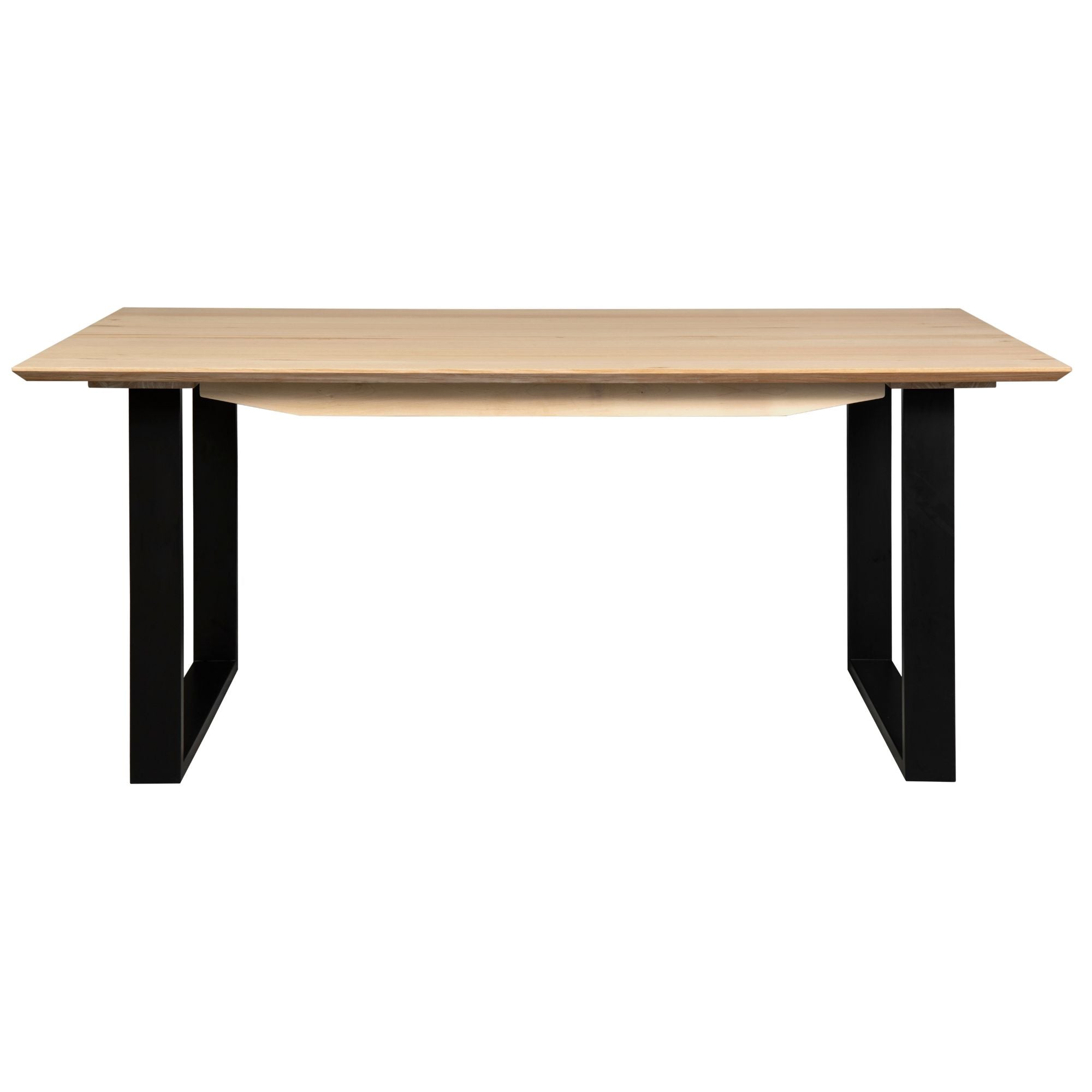 Aconite Dining Table 180cm Solid Messmate Timber Wood Black Metal Leg