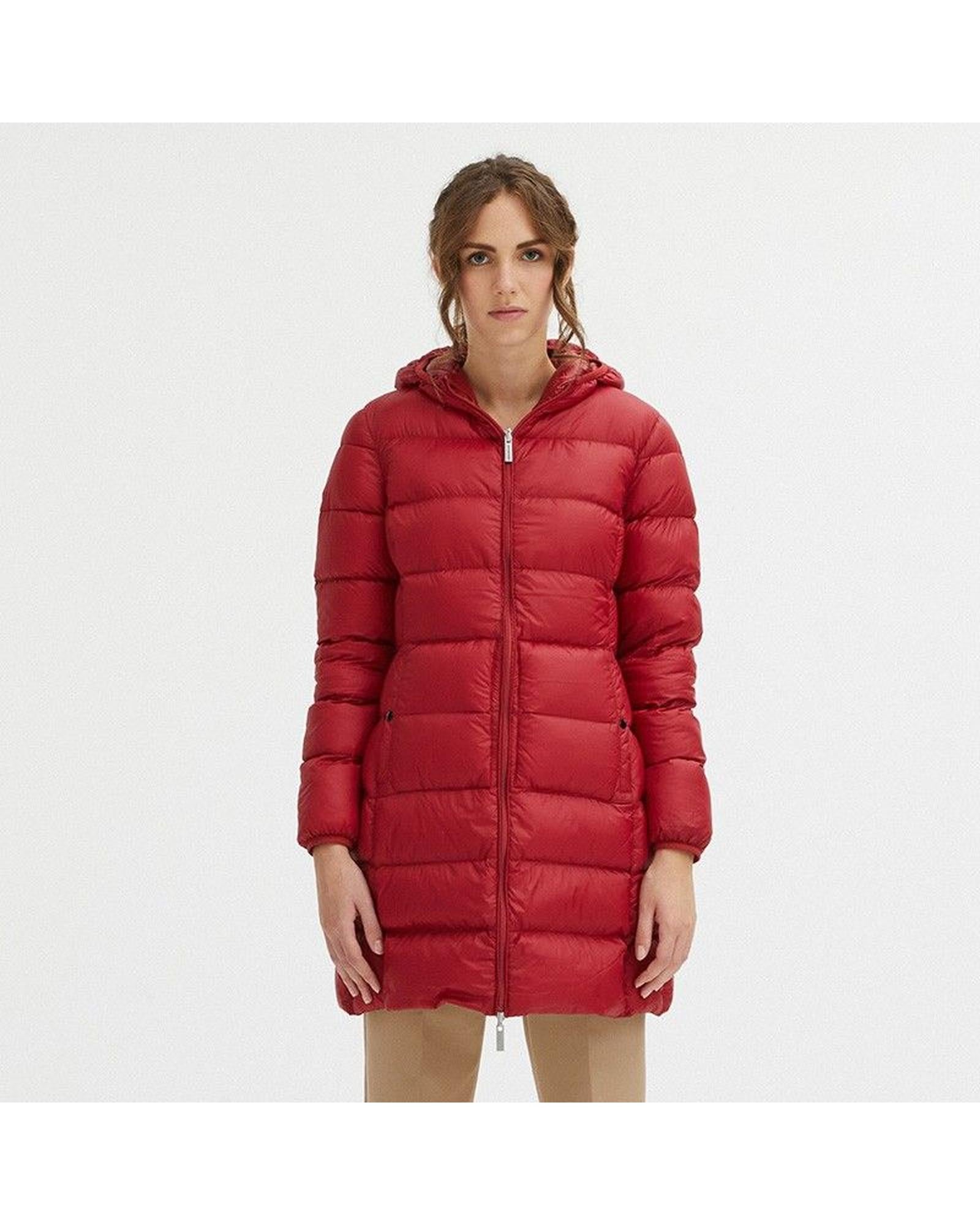 Reversible Centogrammi Long Jacket - Red and Shiny Reversible Design M