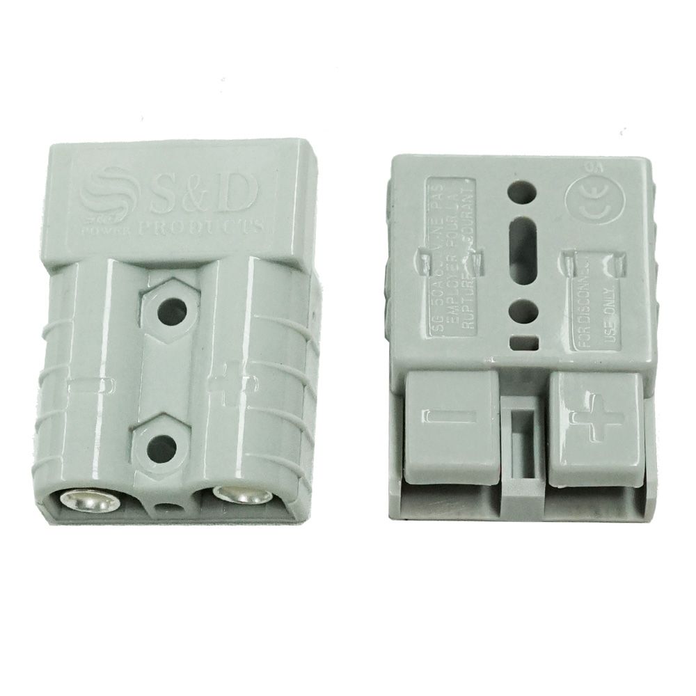 Pair Anderson Style Plug connector 50AMP Caravan Trailer Solar 6AWG GR